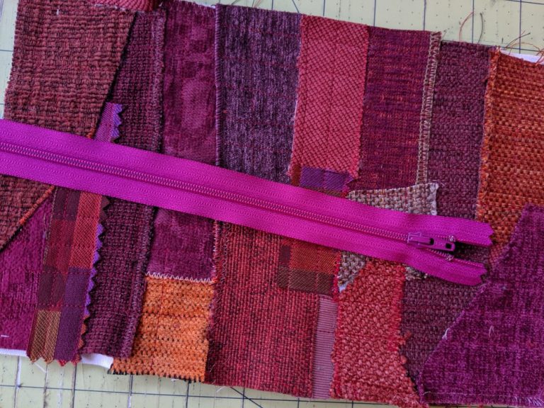 Artsy Zipper Pouches Galore - ANY Texture - Textile Art by Zwia Lipkin